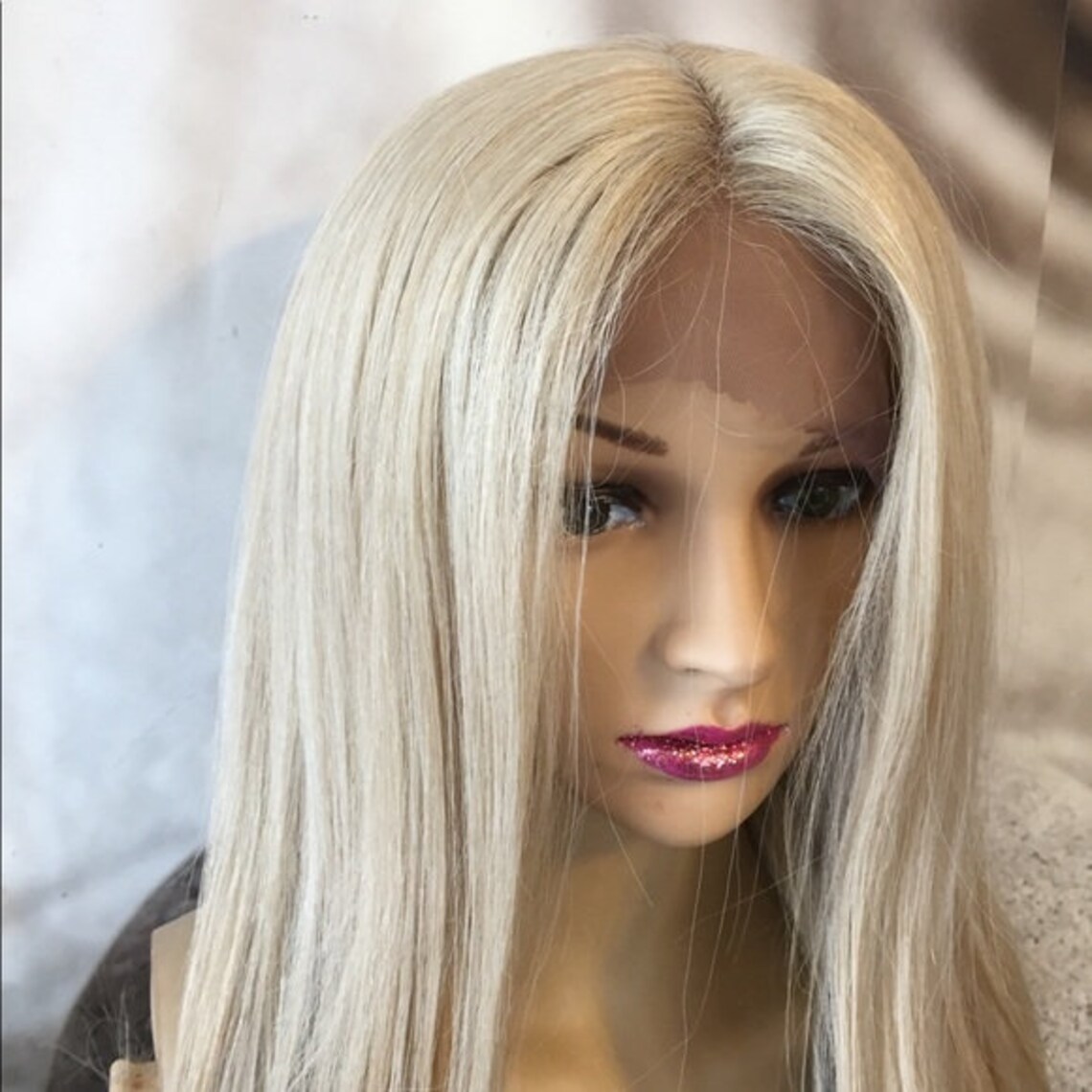 Long Sleek Light Sandy Blonde Lace Front Wig - Etsy