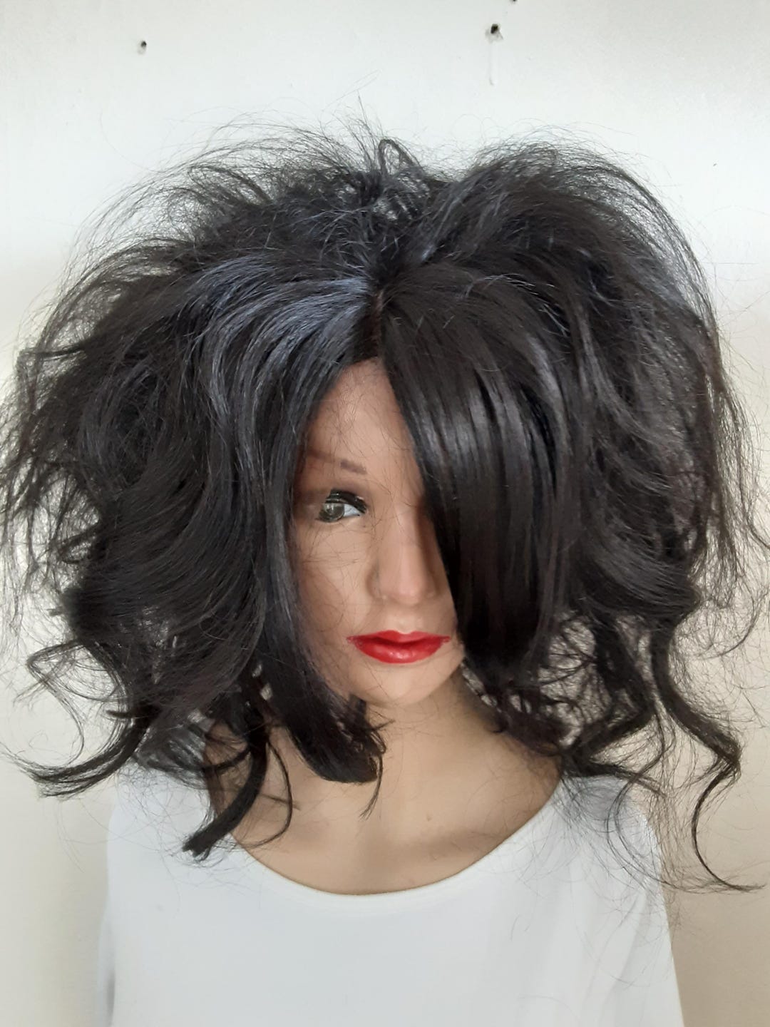 Gothic Bat Nest Wig Emo Scene Wig Mixed With Human Hair. Lace Front 14 ...