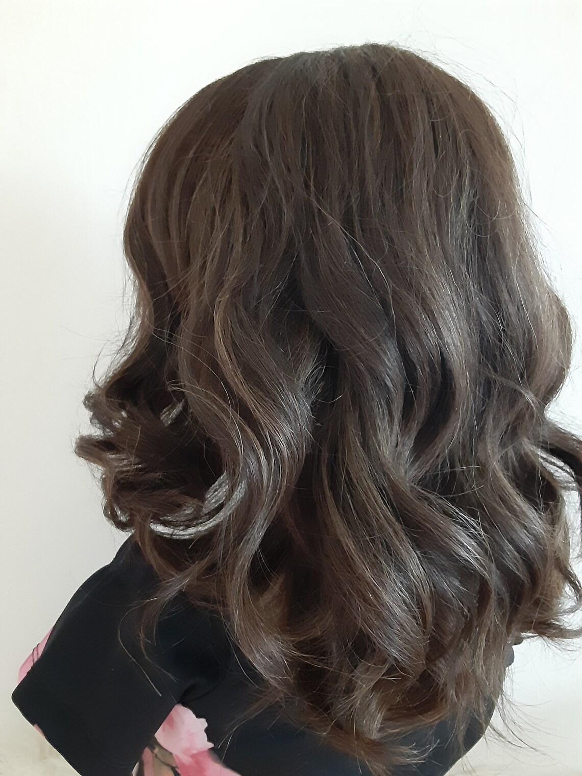 Brown Wig Lace Front Wig Color 4 Human Hair Mix - Etsy