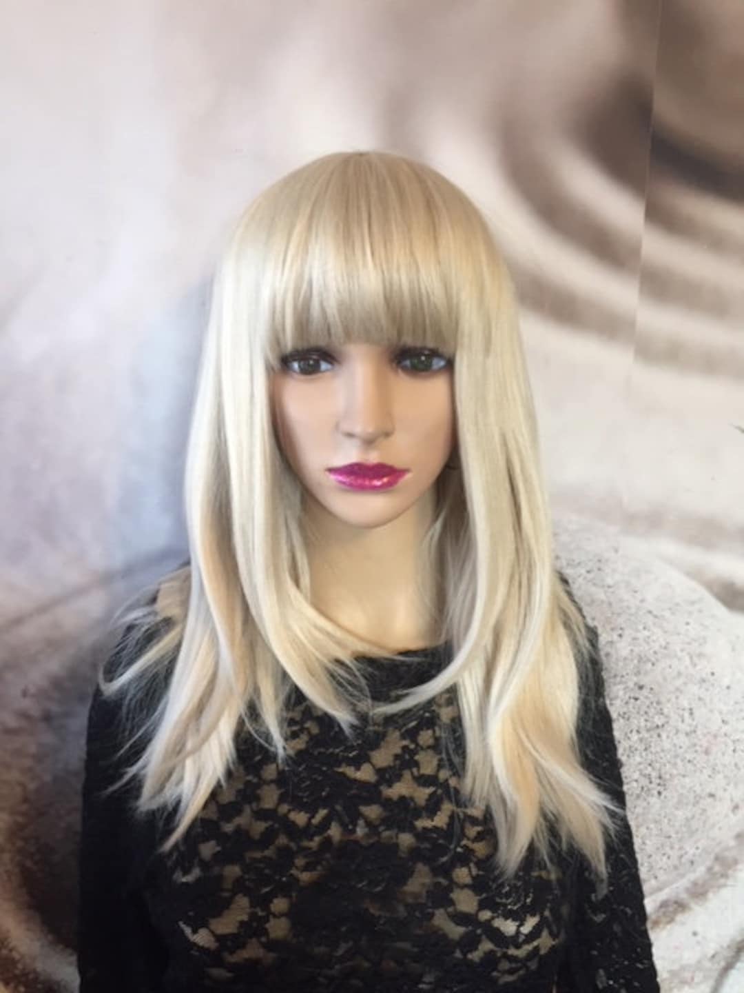 Blonde Wig With Bangs - Etsy
