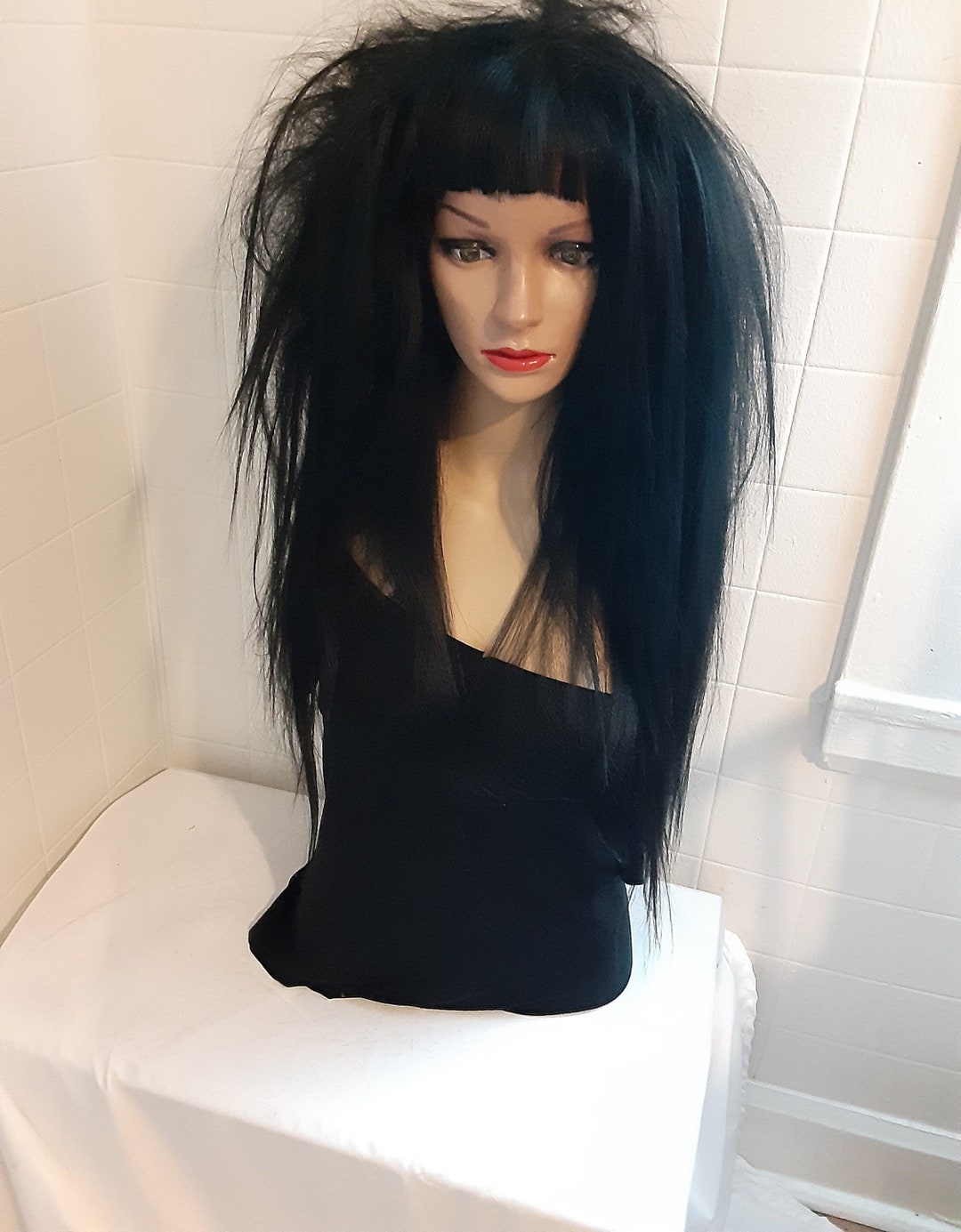 Gothic Bat Nest Wig. With Bangs Mixed With Human Hair. - Etsy