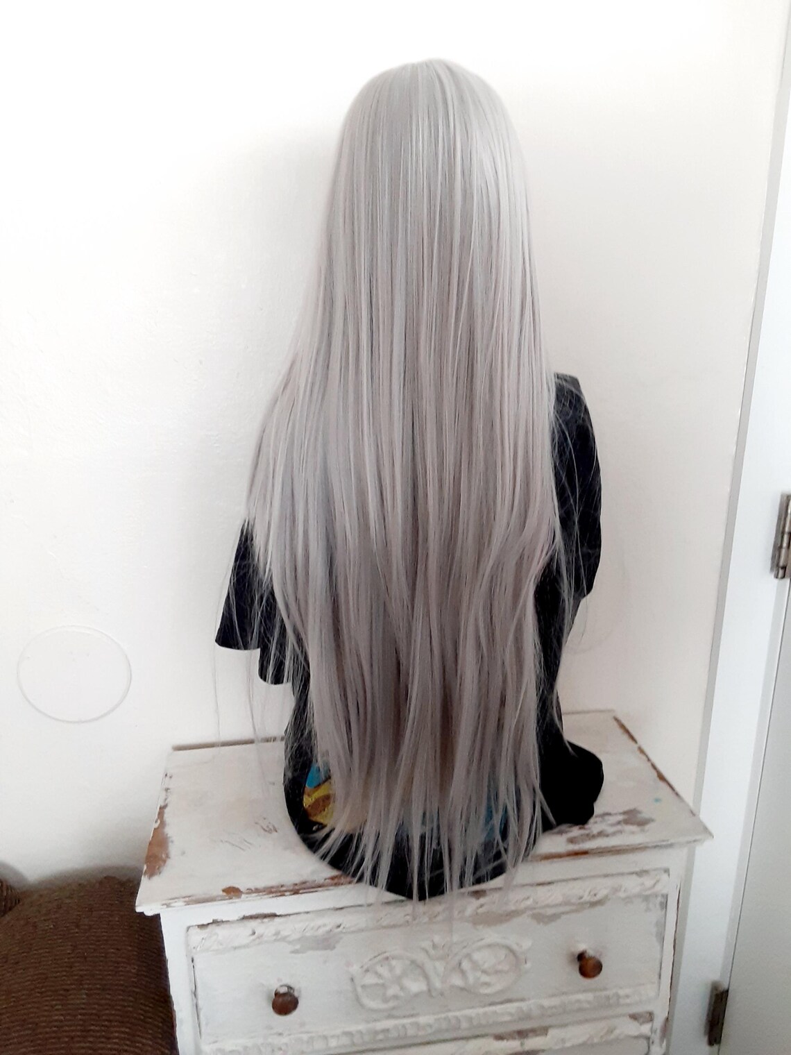 Platinum Silver Lace Front Wig Layers 28'' - Etsy