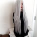 Platinum Silver Lace Front Wig Layers 28'' - Etsy