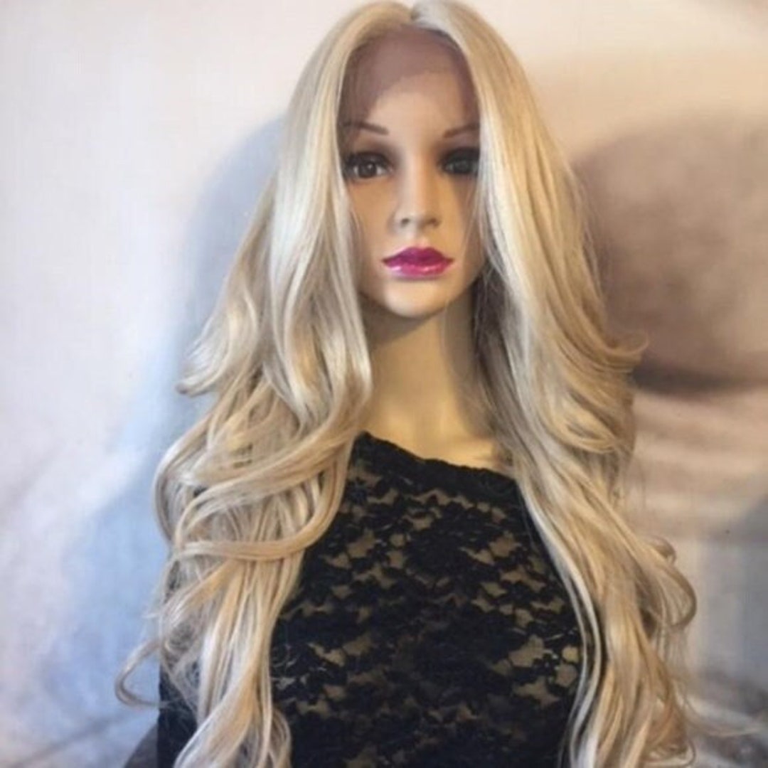 Light Sandy Blonde Lace Front Wig Human Hair Bend - Etsy