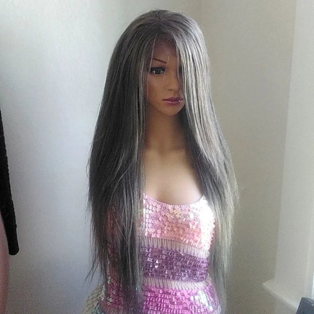 Gray Lace Front Wig. - Etsy