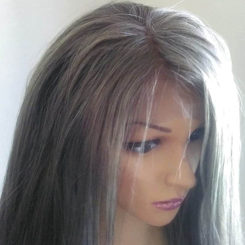 Gray Lace Front Wig. - Etsy