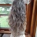 Silver Gray Human Hair Wig 26 '' Lace Front. Lose Waves - Etsy