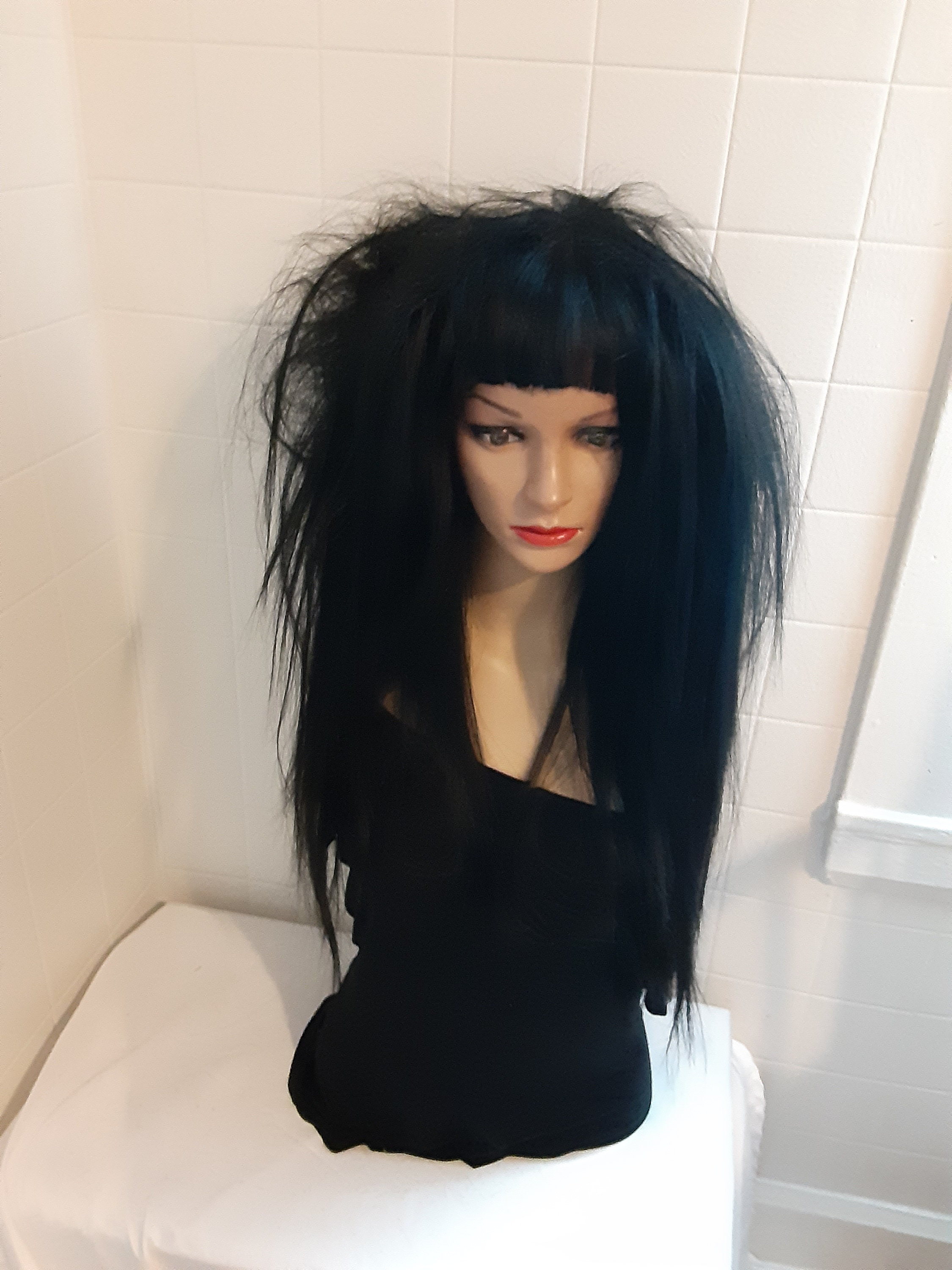 Gothic Bat Nest Wig. With Bangs Mixed With Human Hair. - Etsy