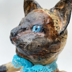 Mozart - Cat Figurine, Paper Mache, Interior Decor, Gift for Cat Lovers ...