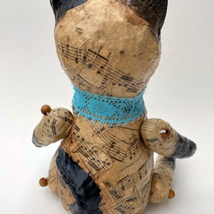 Mozart - Cat Figurine, Paper Mache, Interior Decor, Gift for Cat Lovers ...
