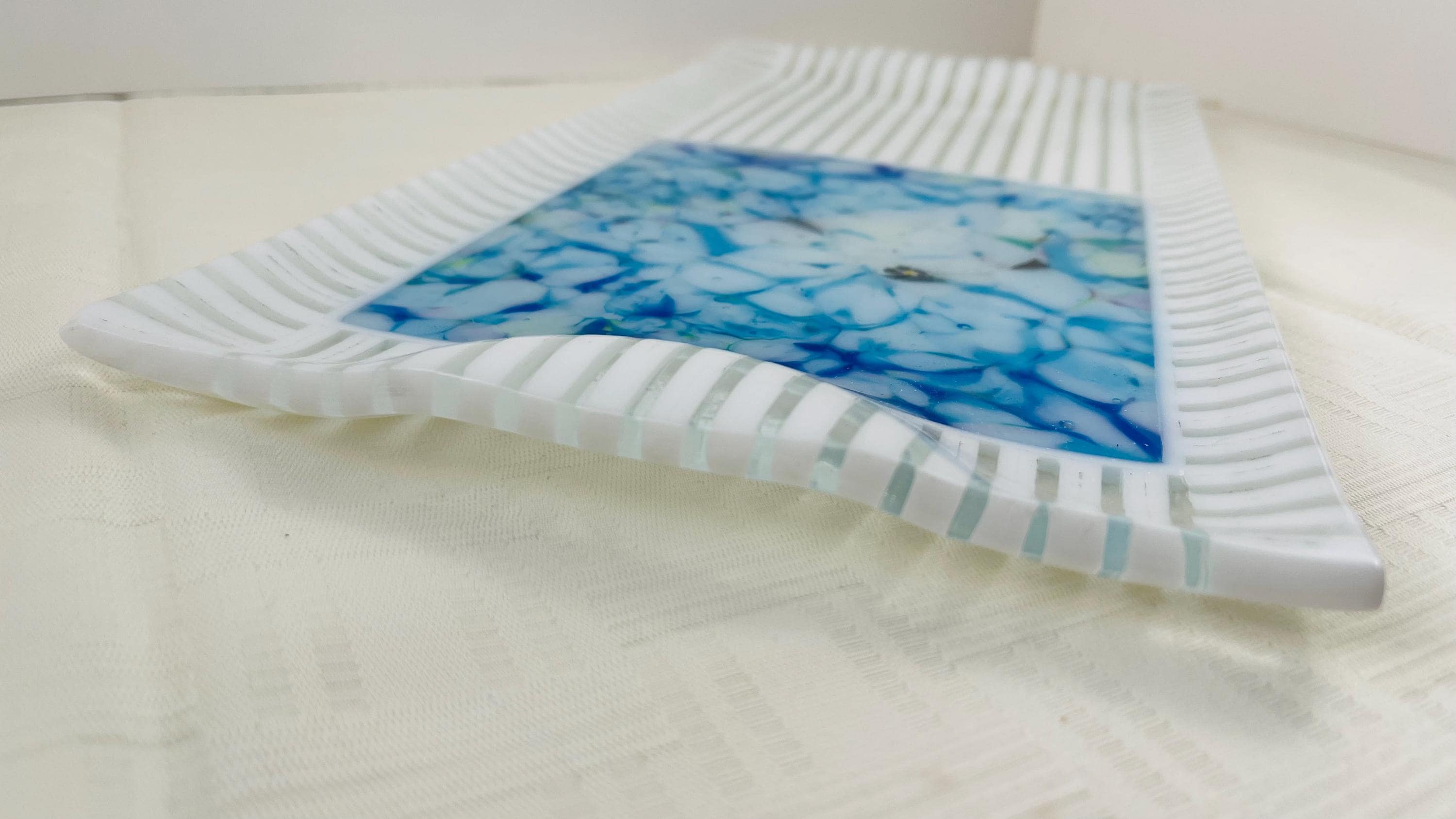 Fused Glass Plate With Frit - Etsy