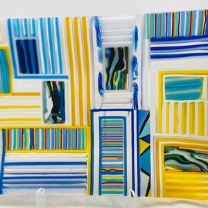 Hand Made Fused Glass Plate - Etsy