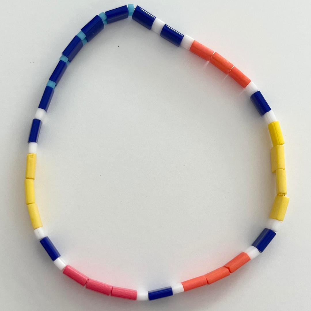 7" Pogo Stick Tila Stretch Bracelet- Stackable Bracelet- Minimalist ...