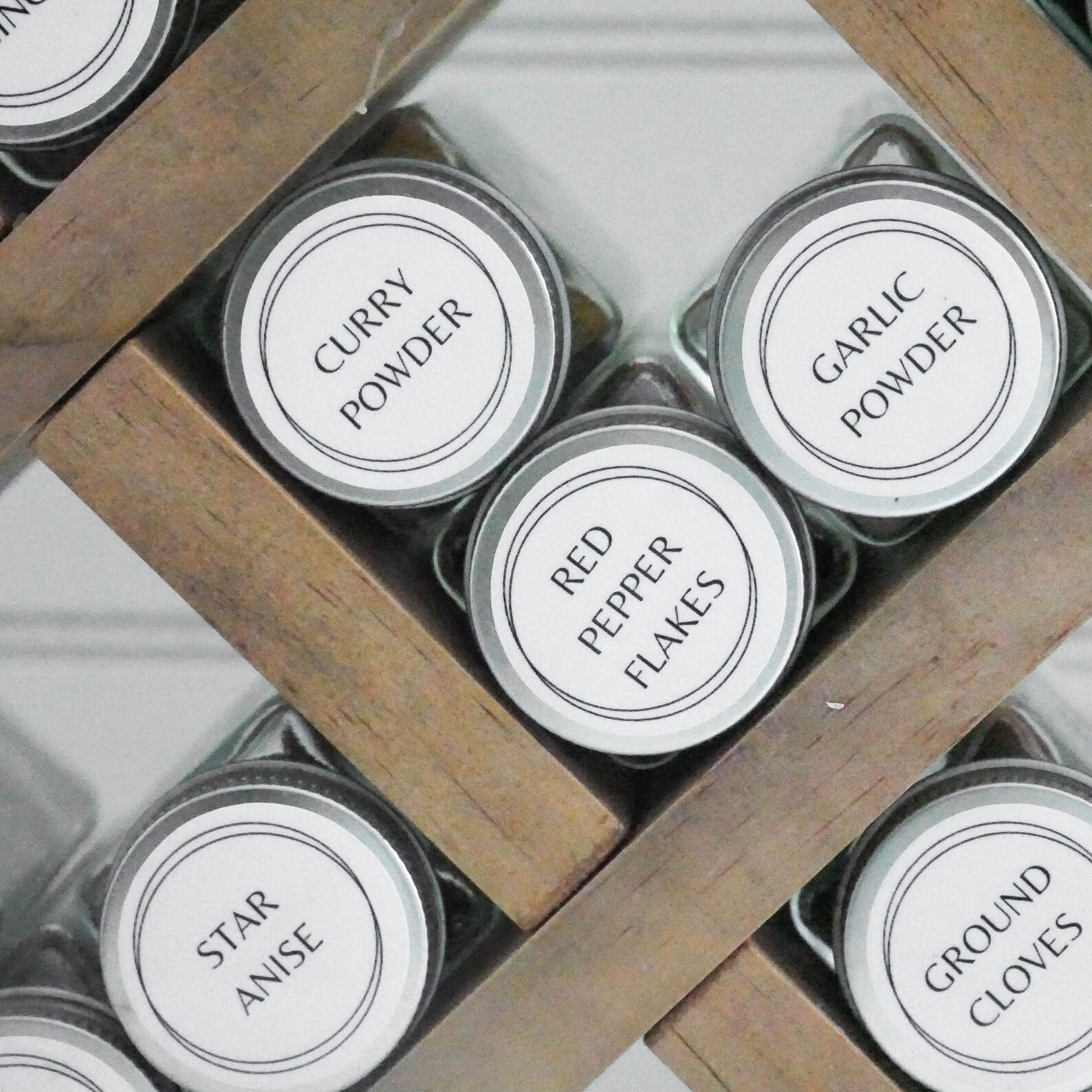 Printable Spice Label Template, Spice Labels Round Modern Editable ...