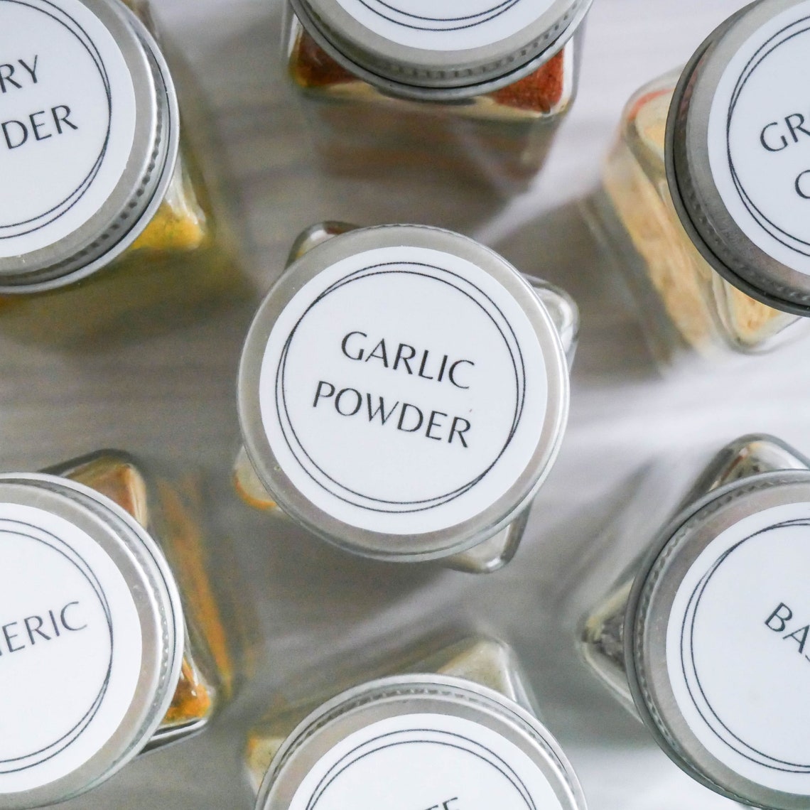 Printable Spice Label Template, Spice Labels Round Modern Editable ...