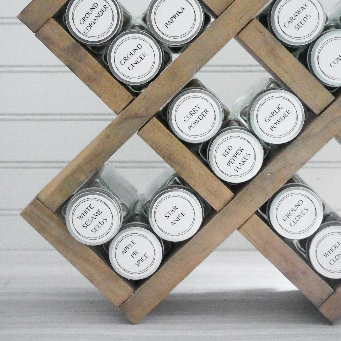 Printable Spice Label Template, Spice Labels Round Modern Editable ...