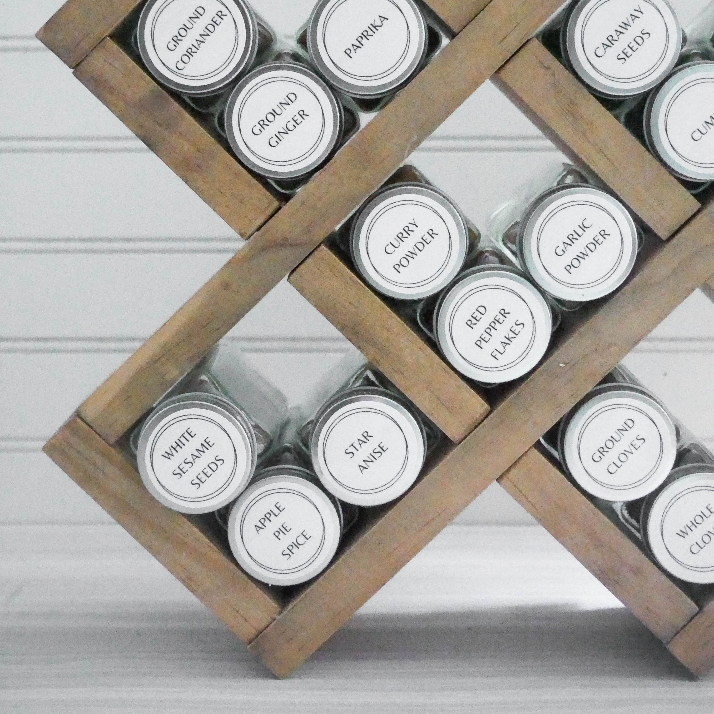 Printable Spice Label Template, Spice Labels Round Modern Editable ...