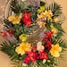 Tropical Hibiscus Wreath: Summer Hawaiian Decor, Beach House Wreath - Etsy