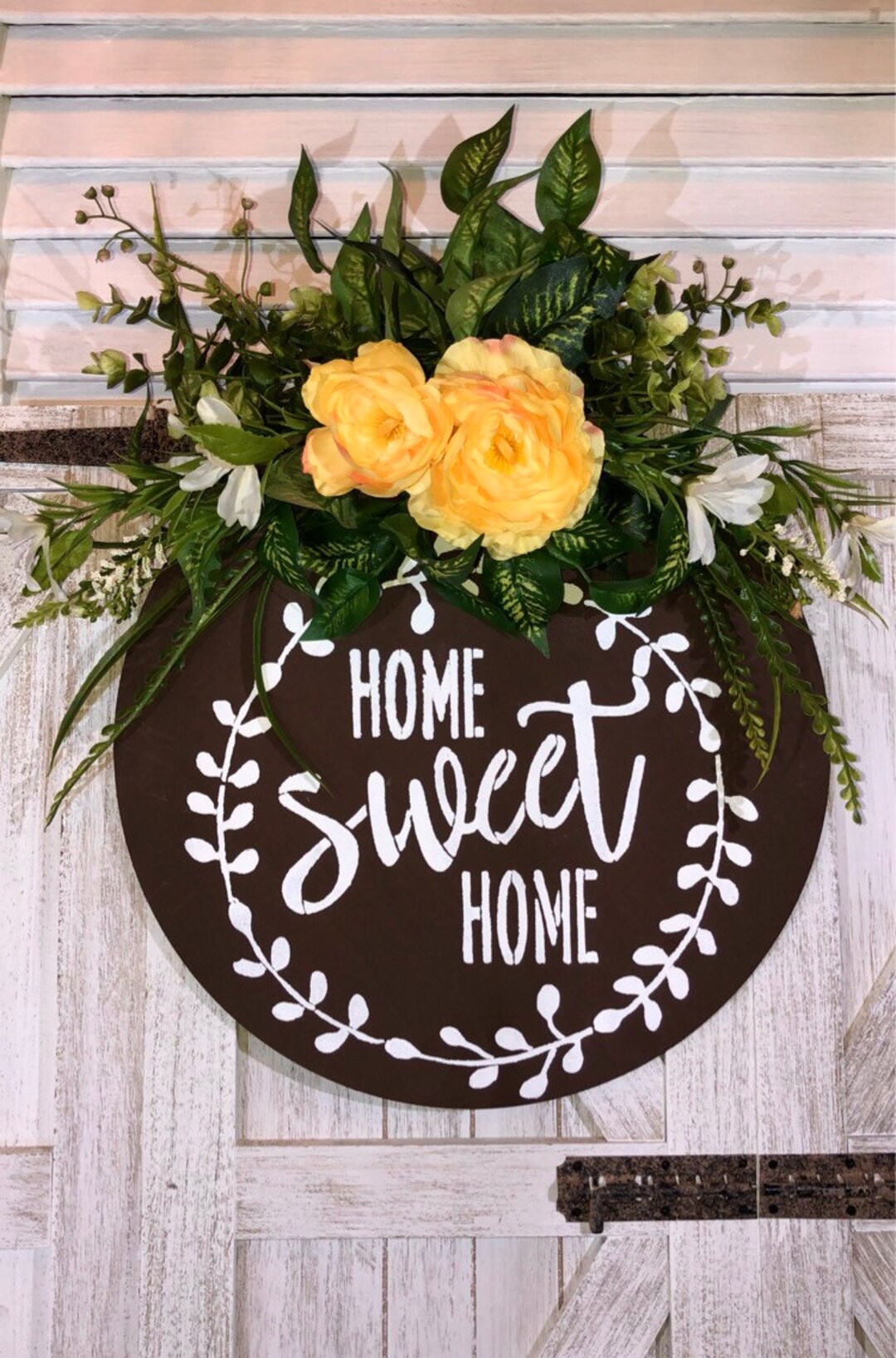 Home Signs, Home Decor, Round Sign, Farmhouse Decor, Home Sweet Home ...