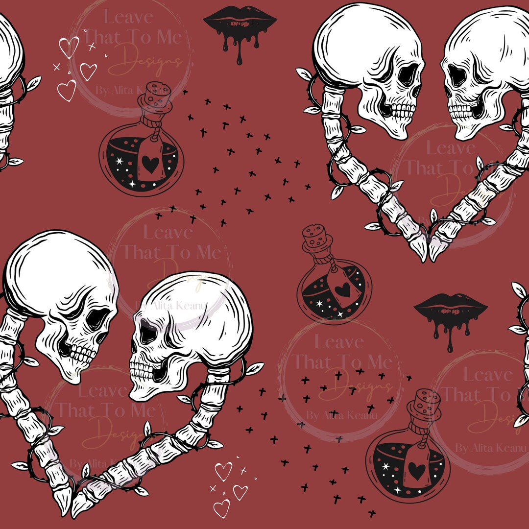 Love Potion Valentine's Day Seamless File/repeating Pattern Design - Etsy