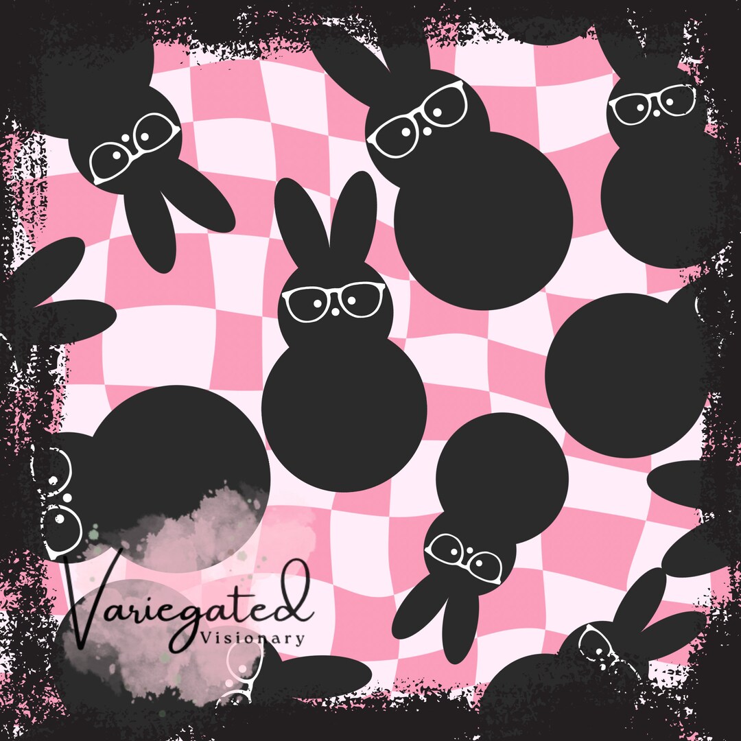Checkered Peeps, Bundle of Four Designs, Easter/spring Seamless File ...