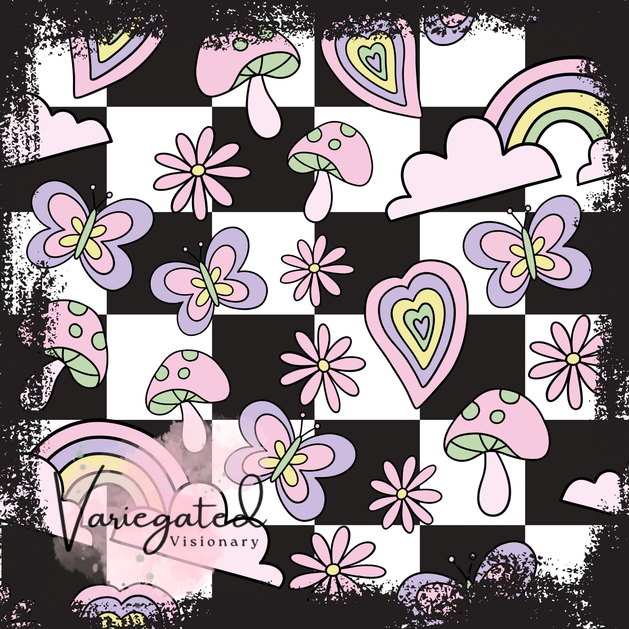 Pastel Vibes/checkers, Easter/spring Seamless File 2024 Design - Etsy