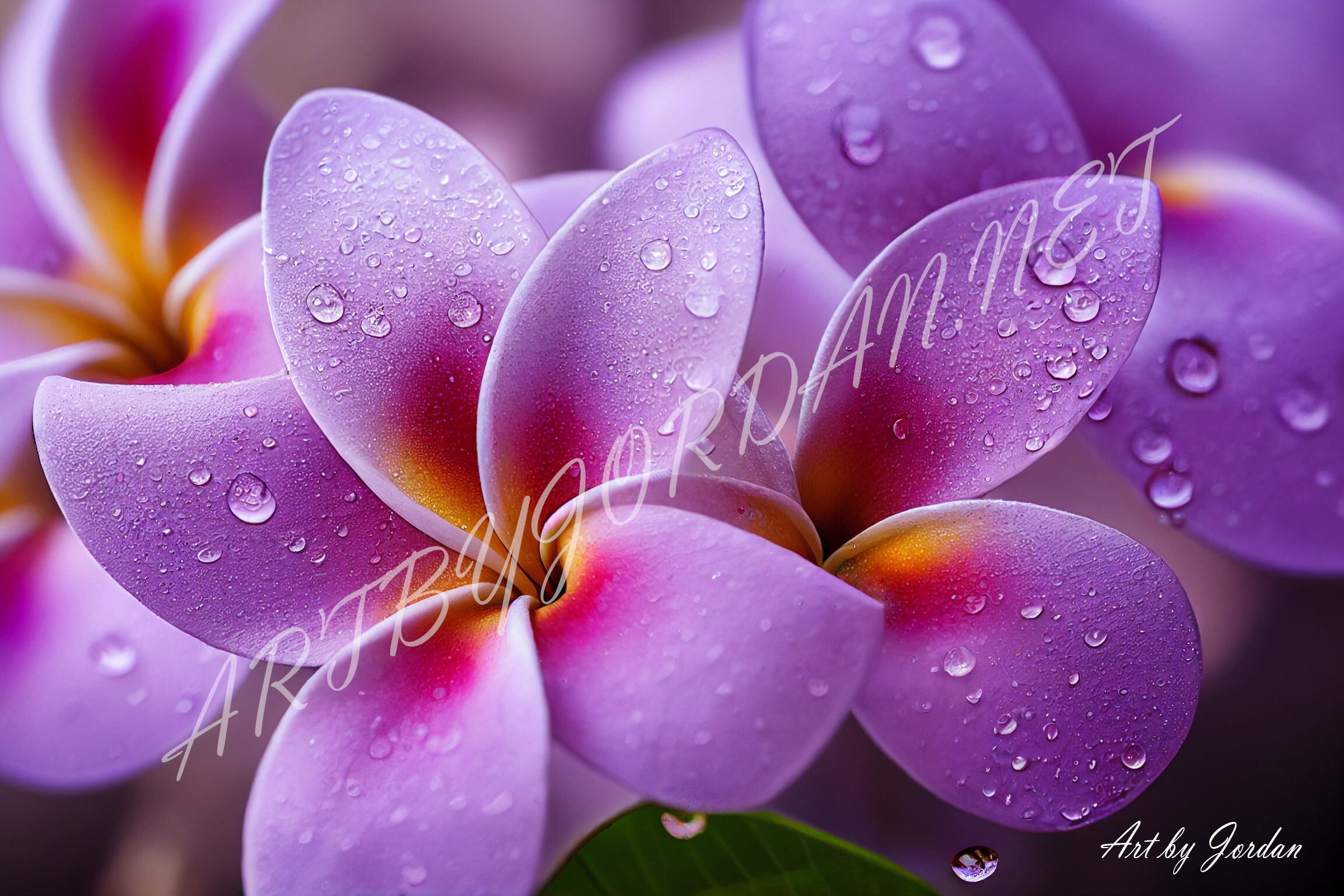 Purple Plumeria