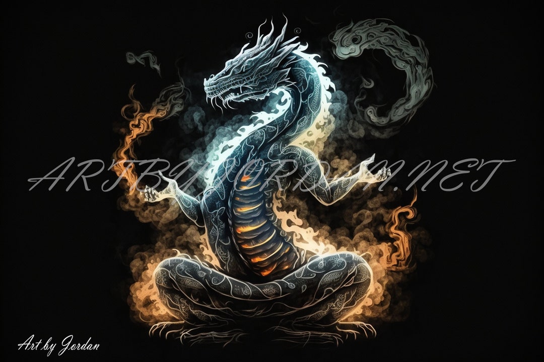 Smoke Dragon Meditation Dragons - Etsy