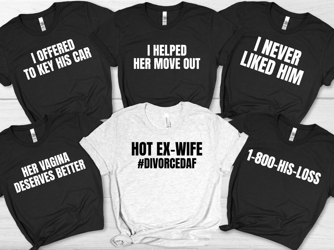 Matching Divorced Party Shirts, Divorced Celebration T-shirts, Funny ...