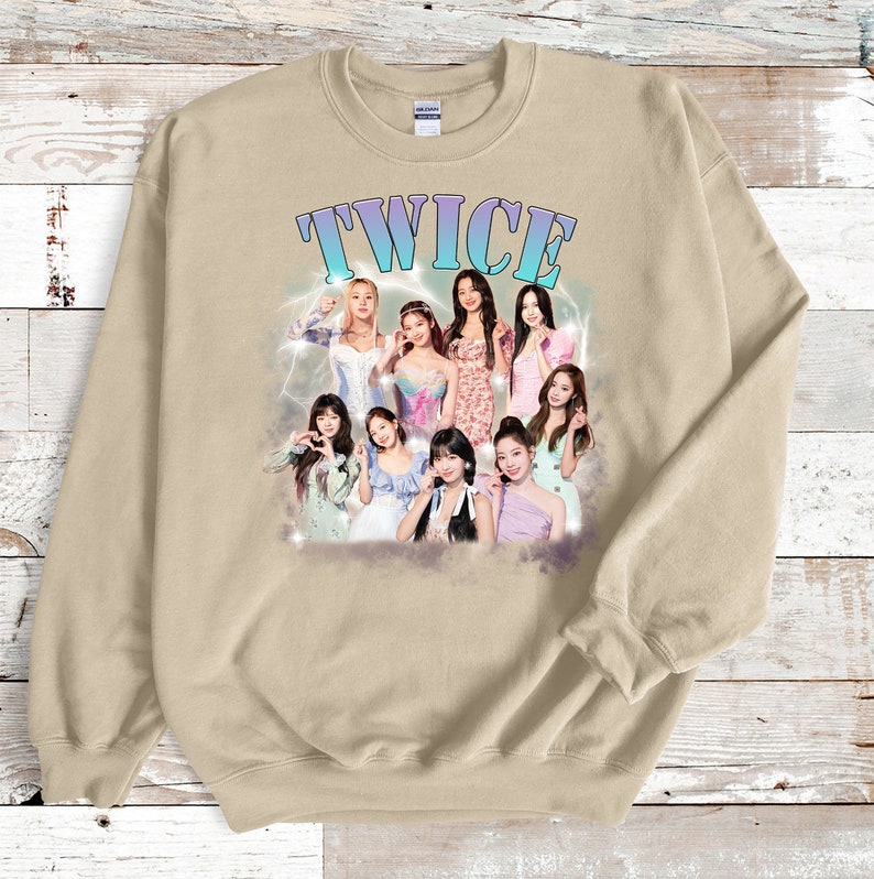 Cute Twice Members Chibi Sweatshirt, Twice Kpop Sweatshirt, Kpop Shirt ...