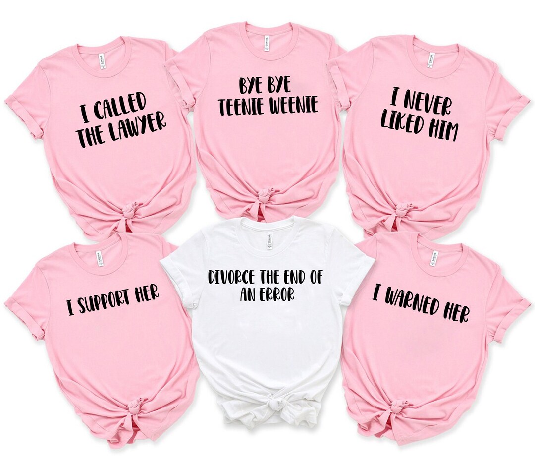 Funny Divorce Party Shirts, Matching Divorce Party Shirts, Divorced ...