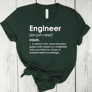 Funny Engineer T-shirt, Engineering Tee, Funny Gift for Engineer ...