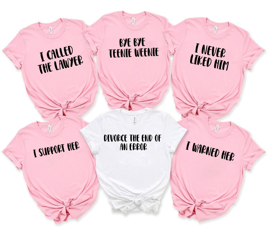 Matching Divorced Party Shirts, Divorced Celebration T-shirts, Funny ...