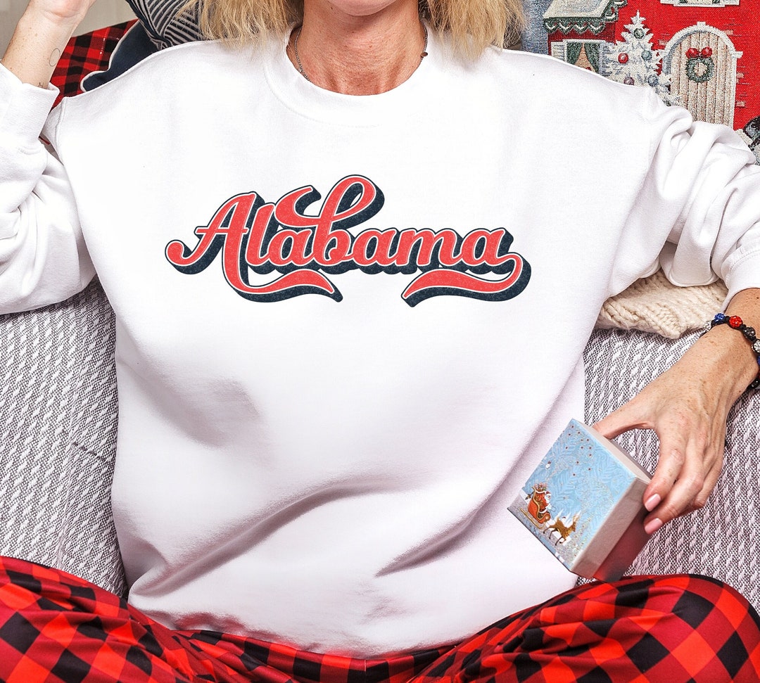 Alabama Sweatshirt, Varsity Style Crewneck Alabama Hoodie, Alabama ...