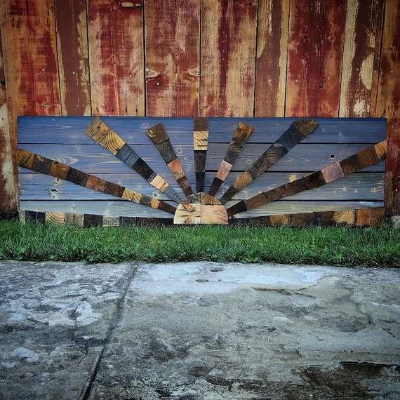 Pallet Block Sun Mural - Etsy