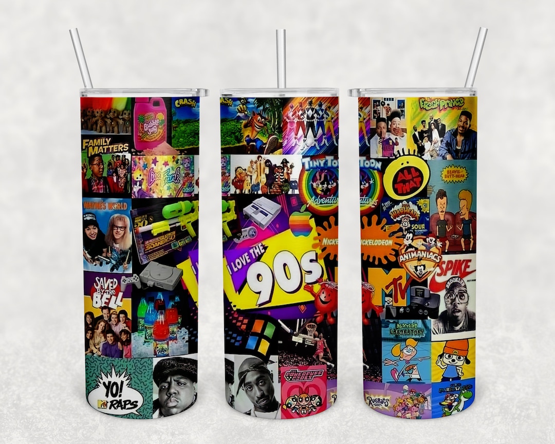 90s Tumbler Wrap, Sublimation Wrap, Digital Download, PNG Instant ...