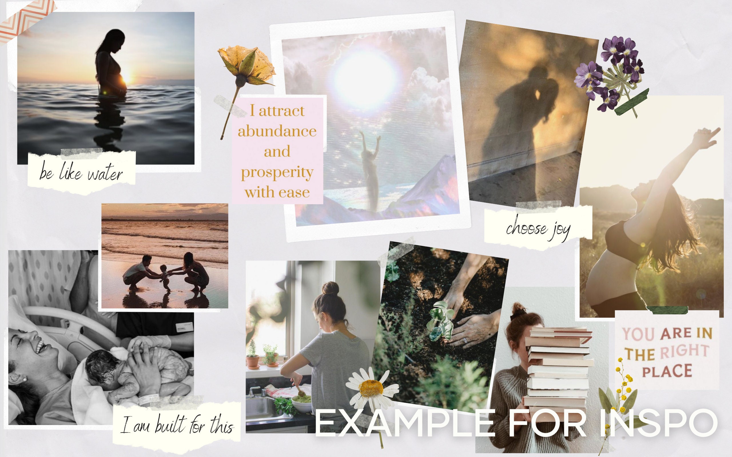 Vision Board Templates | Digital or Physical, Save as Desktop ...