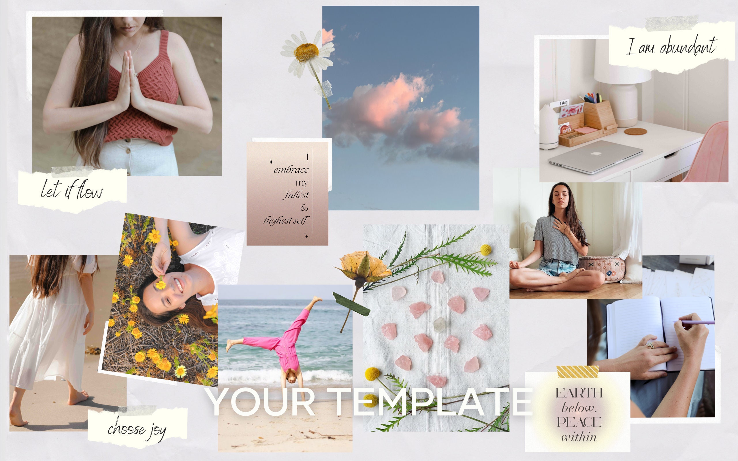 Vision Board Templates | Digital or Physical, Save as Desktop ...