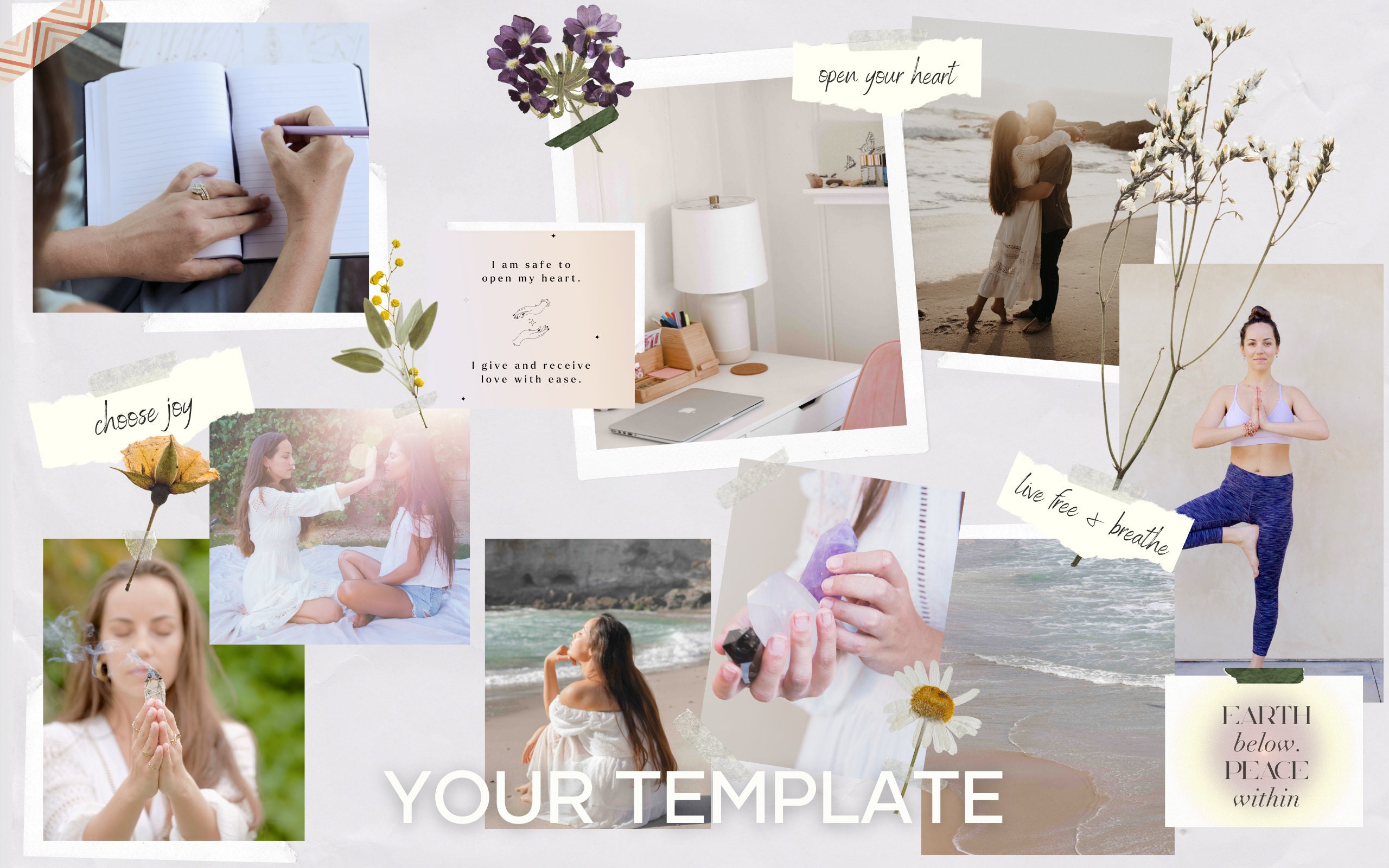 Vision Board Templates | Digital or Physical, Save as Desktop ...