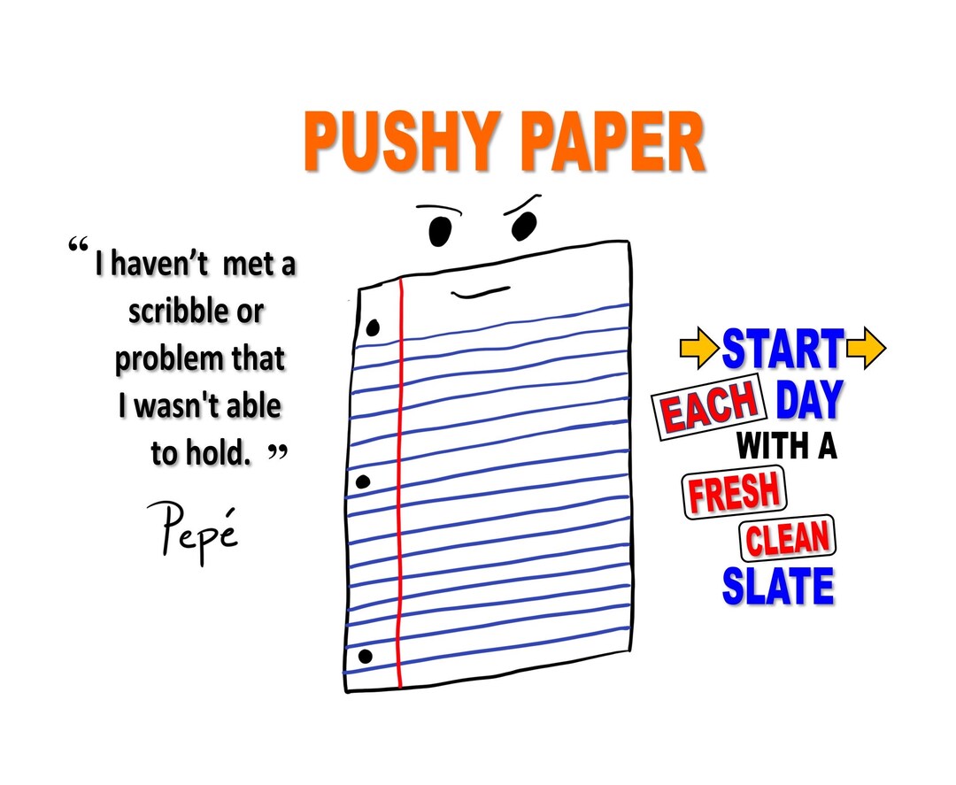 Pepe Pushy Paper Poster - Etsy
