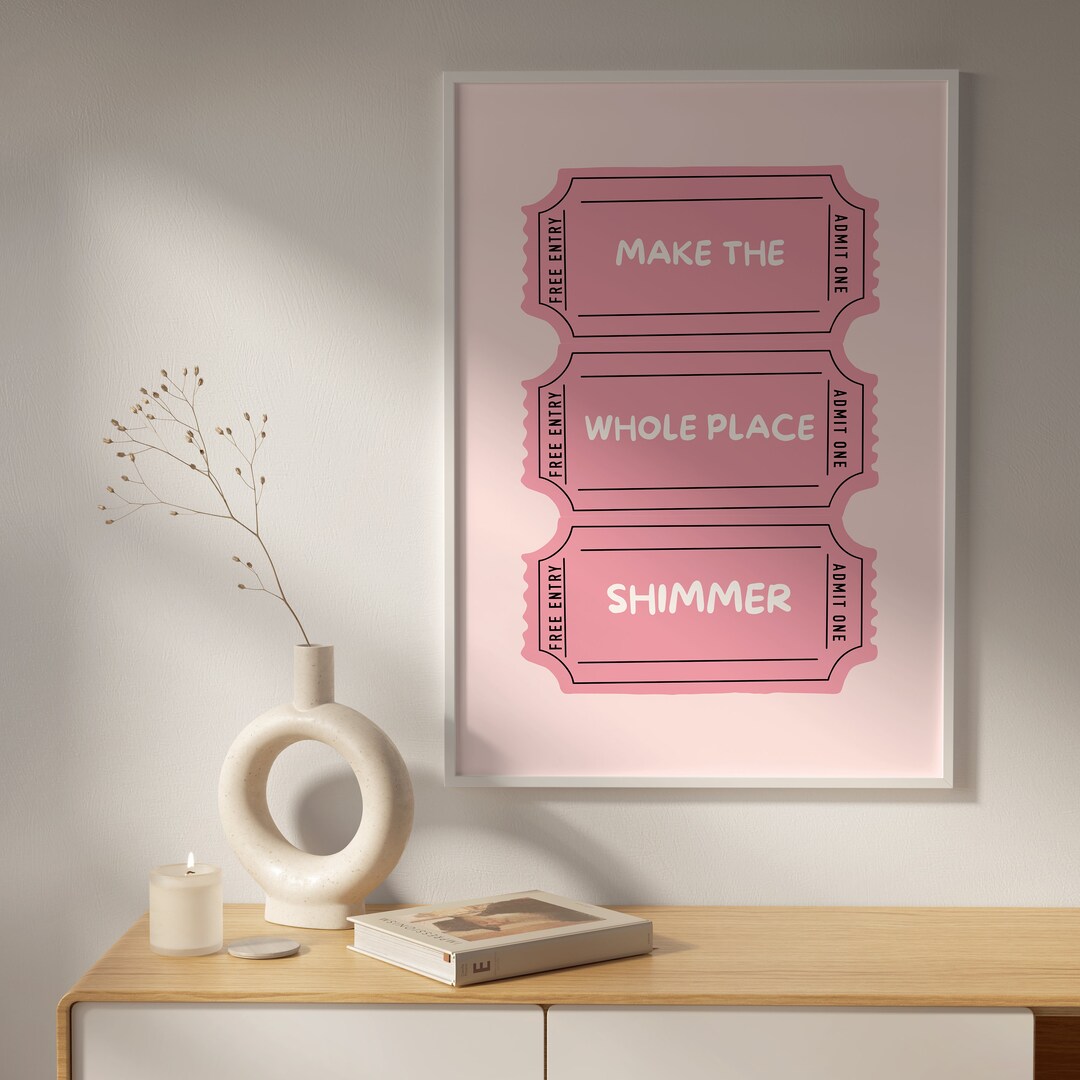 Taylor Swift Shimmer Wall Print - Etsy