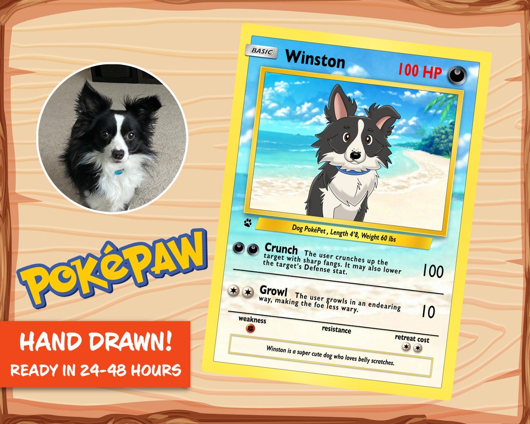Custom Pokepaw Pets | Poke Cards | Digital Image | Pokepet Monster Pets ...
