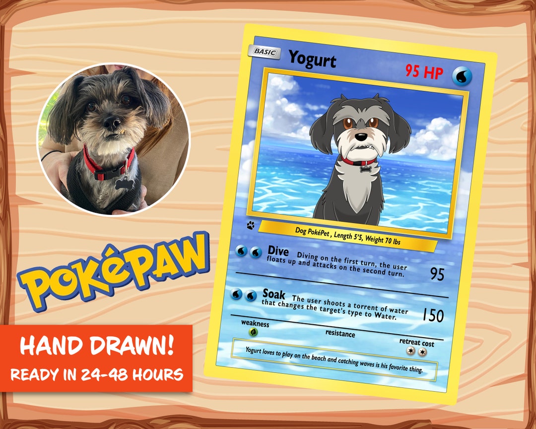 Custom Pokepaw Pets | Poke Cards | Digital Image | Pokepet Monster Pets ...