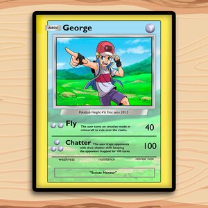 Custom Pokemonstyle Portraits | Poke Cards | Digital Image | Pokepet ...