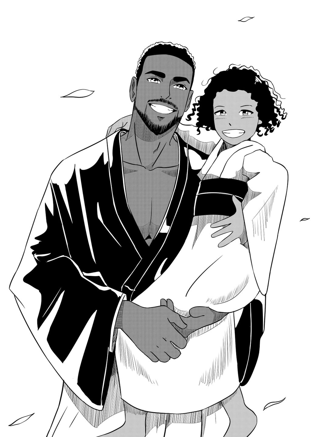 Fully Custom Anime Portrait , Couple Anime Portrait, Family Anime ...