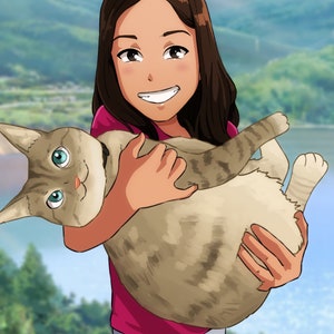 Fully Custom Anime Portrait , Couple Anime Portrait, Family Anime ...