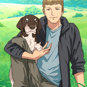 Fully Custom Anime Portrait , Couple Anime Portrait, Family Anime ...