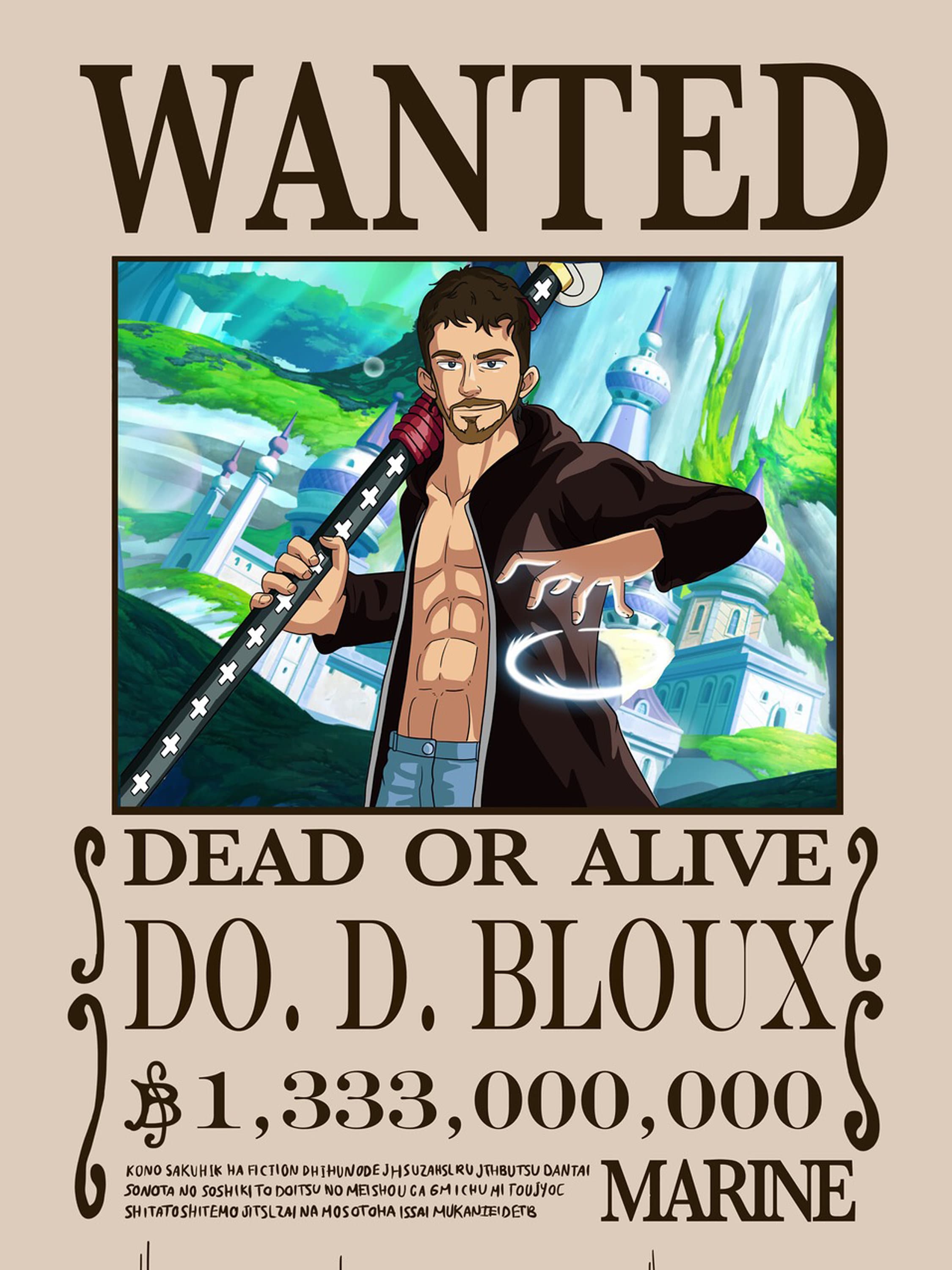 Fully Custom Anime Portrait Custom Anime Wanted Poster - Etsy