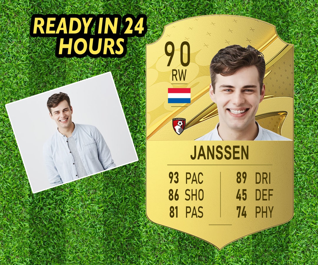 Custom FIFA Ultimate Card Gift Special Football Cards Personalized FIFA ...