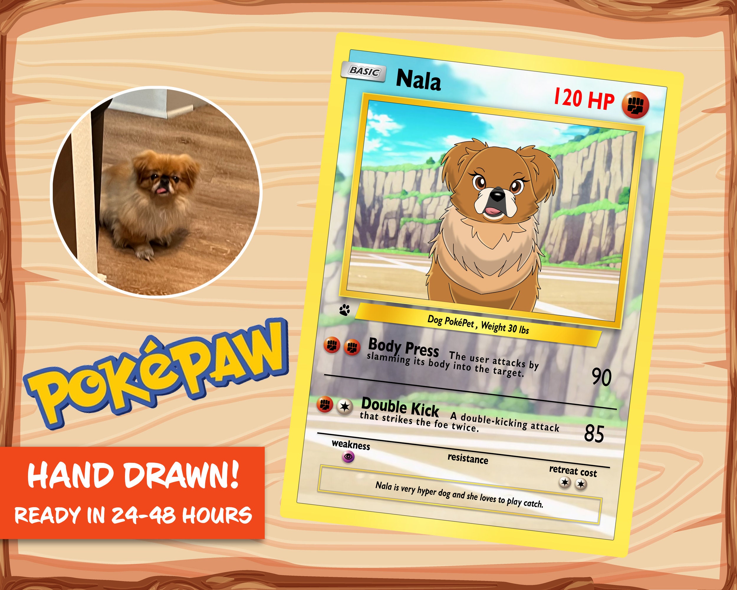 Custom Pokepaw Pets Poke Cards Digital Image Pokepet - Etsy